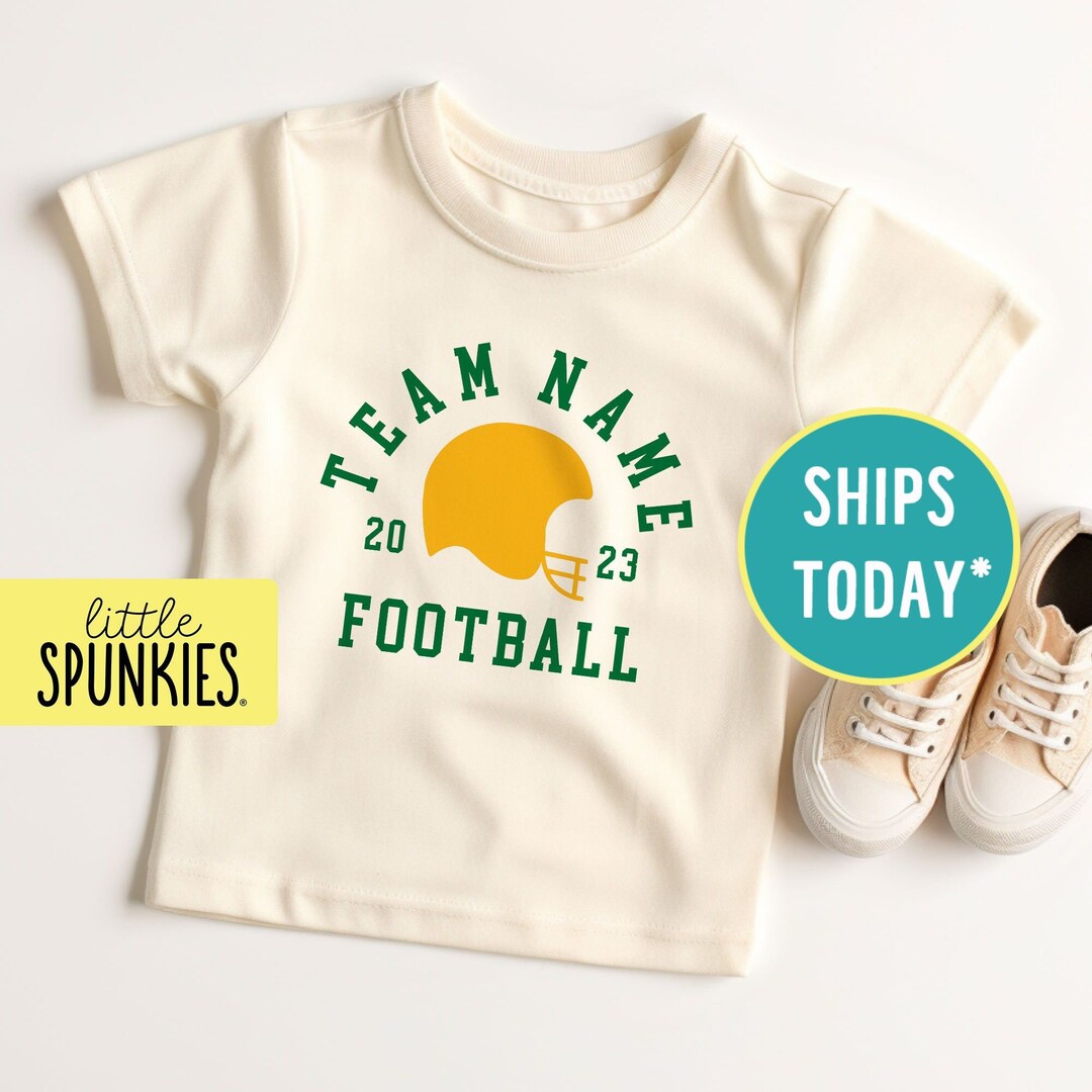 Custom Team Name Football Shirt for Kids, Personalized Football Shirt ...