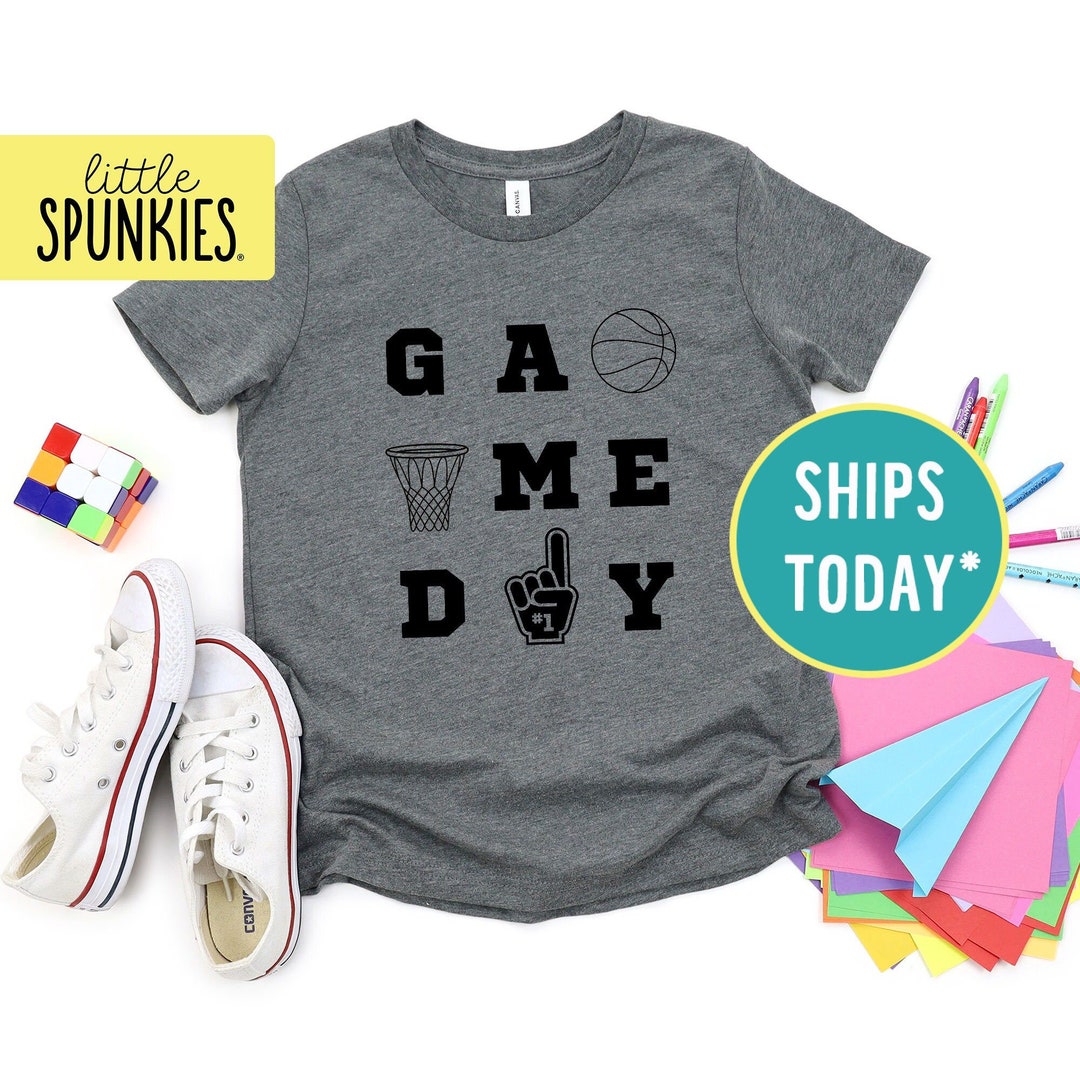 Game Day Basketball Shirt, Basketball Shirts for Kids, Toddler Graphic ...