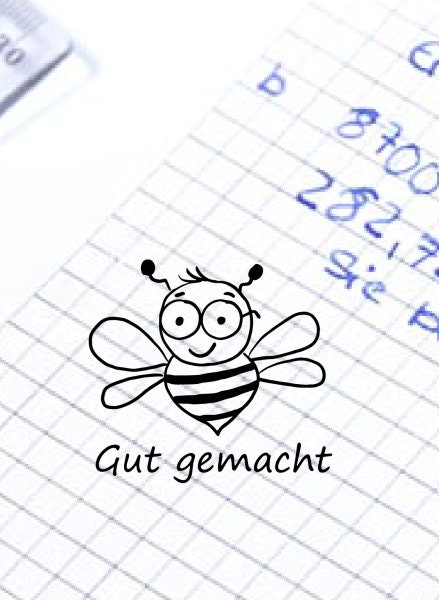 Stempel, Lehrerstempel - Schule - Gut gemacht - Freudiges Bienchen ... Stempel, Lehrerstempel - Schule - Gut gemacht - Freudiges Bienchen ...