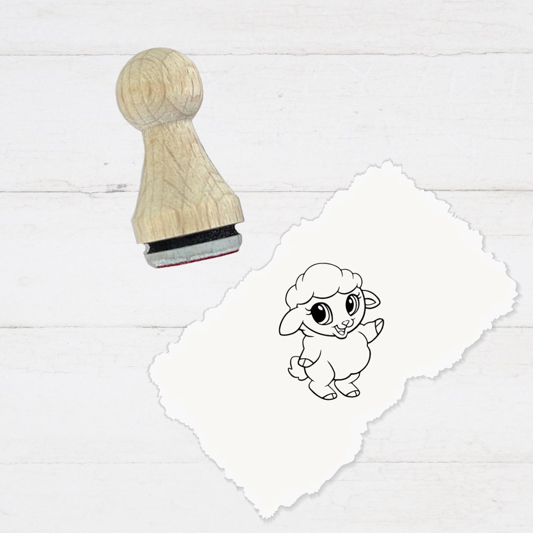 Mini Stamp Motif Stamp Sheep Animals Stamp Gift DIY Stamp for Making ...