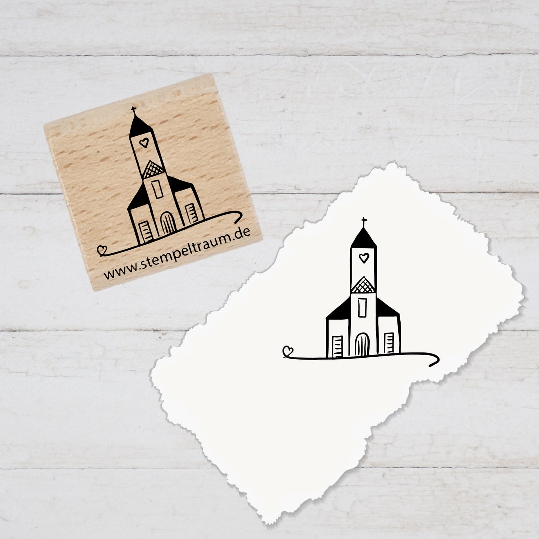 Stamp Motif Stamp - Church - Gift Stamp - DIY Stamp for Crafting Cards ...