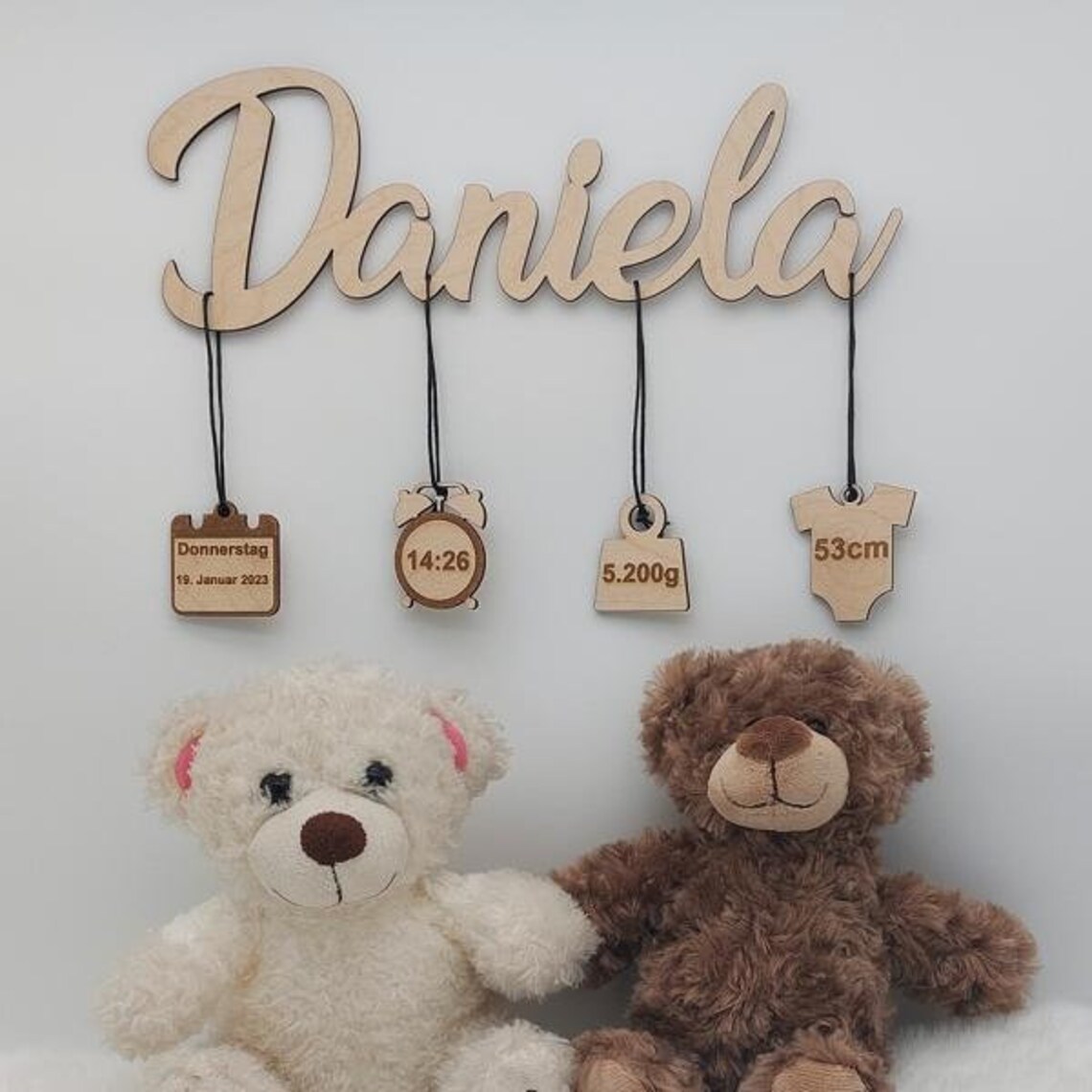 BIRTH SIGN Birth Announcement Name Plate With Birth Dates Baby ...