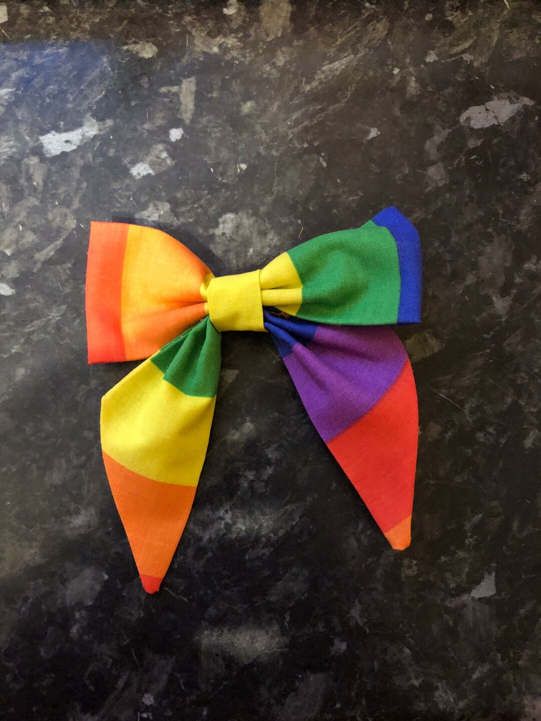 Rainbow Hair Clip - Etsy
