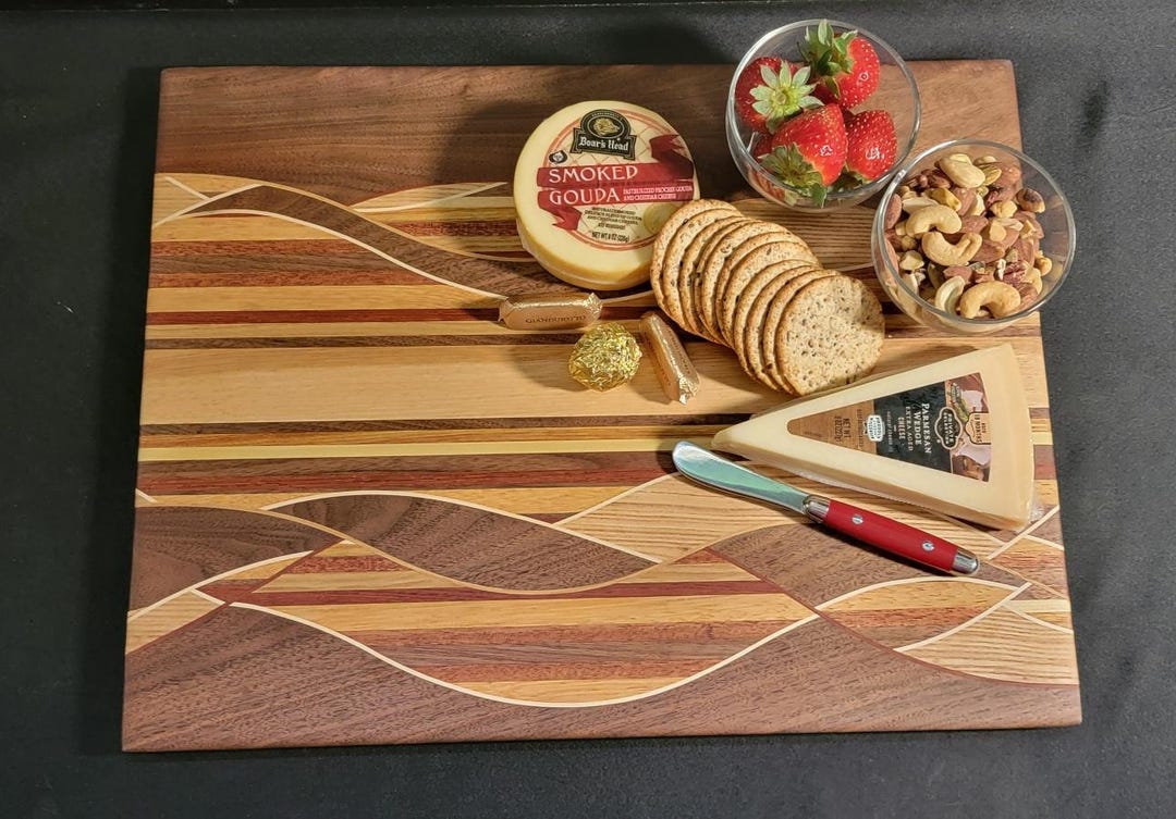 Exquisite Wood Charcuterie Board. Charcuterie Board for Entertaining ...