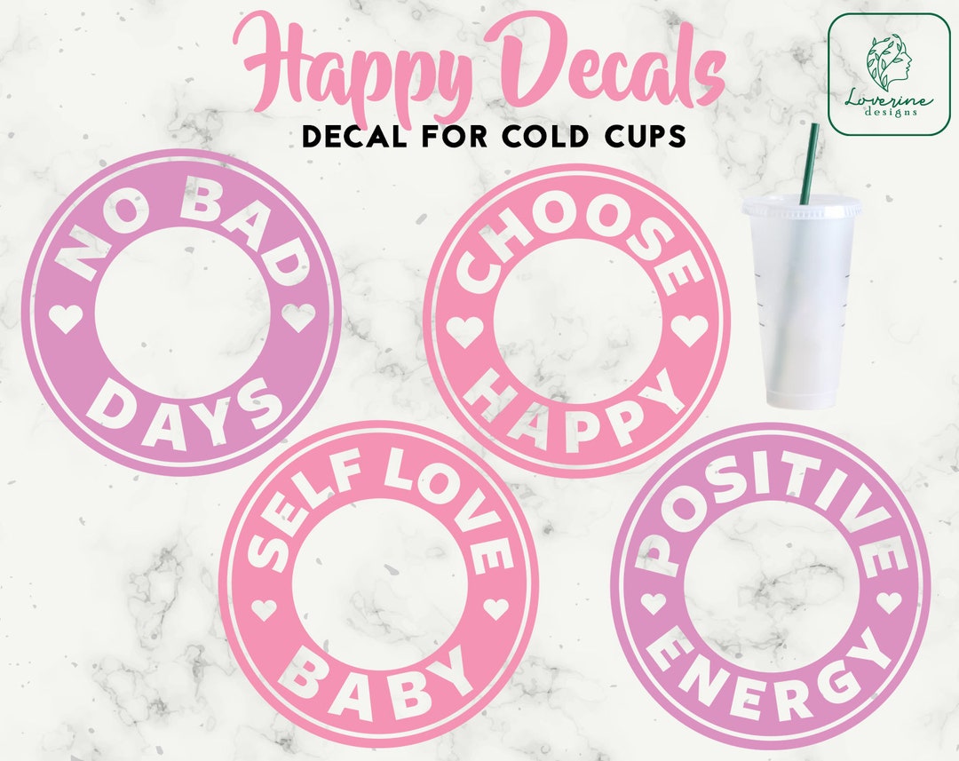 Inspirational Quote Cold Cup Decal SVG, 24oz Venti Cup, DIY Cricut ...