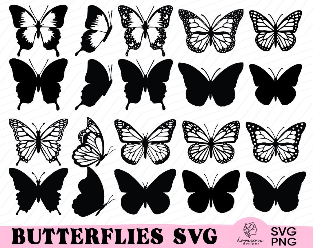 Butterfly SVG, Butterfly Svg Bundle, Layered Butterfly Svg Cut Files ...