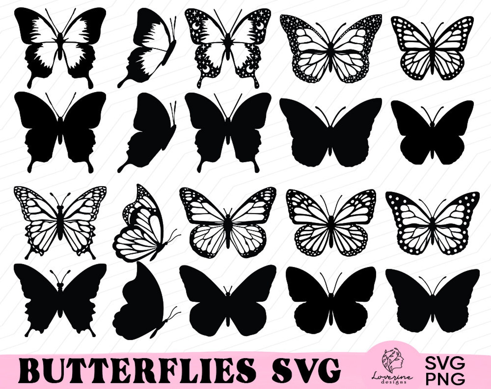 Butterfly SVG Butterfly Svg Bundle Layered Butterfly Svg Cut - Etsy