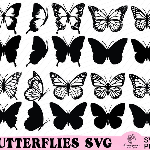 Butterfly Svg - Etsy