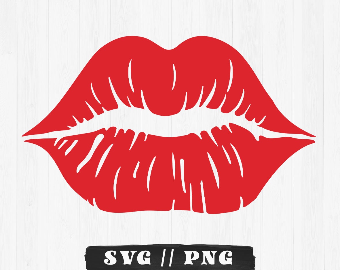 Lips SVG Design Red Lips SVG Files for Cricut Lips Svg - Etsy