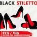 Red Bottom Stiletto Heels SVG Design High Heel Shoe Svg Files | Etsy