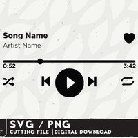 Spotify Plaque Svg Template | Custom Music Glass Frame | Song Code ...