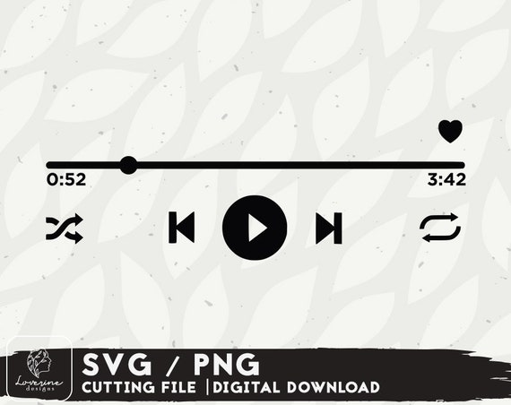 Spotify Music Player SVG Spotify SVG Files for Cricut | Etsy Canada