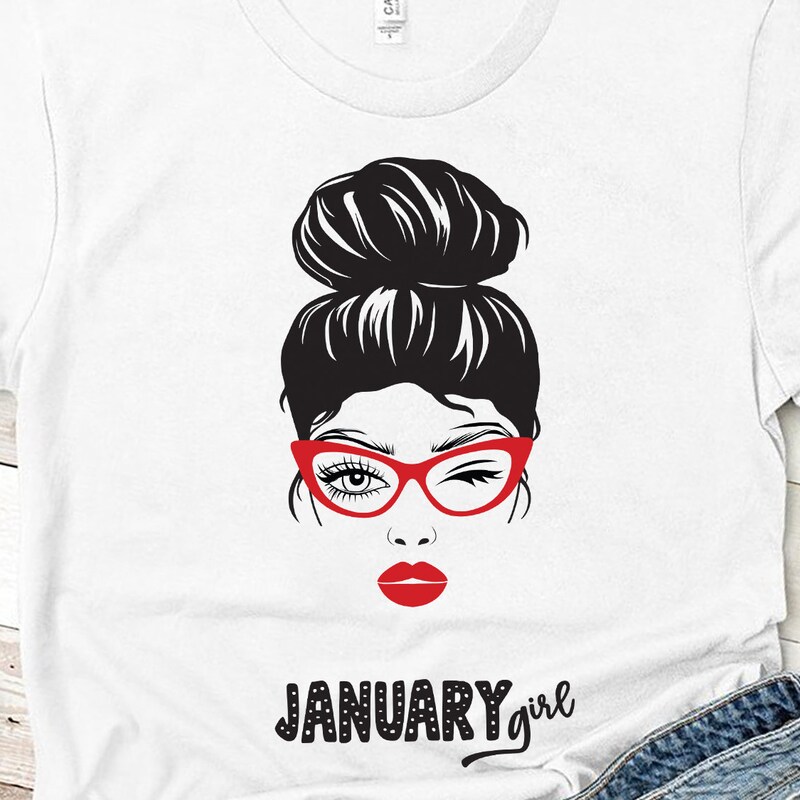 January Girl Svg - Etsy