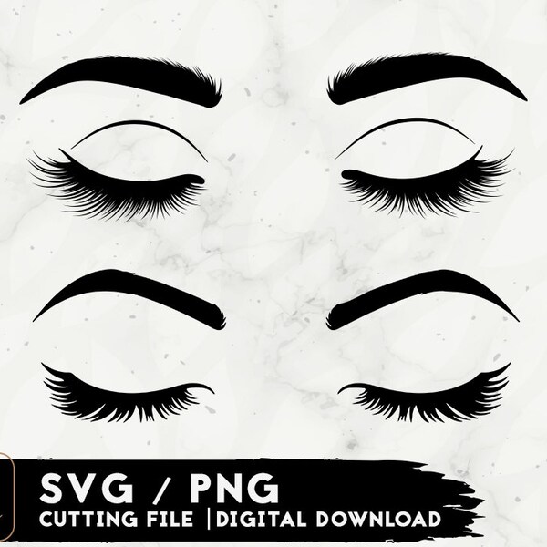 Eyelashes Svg - Etsy