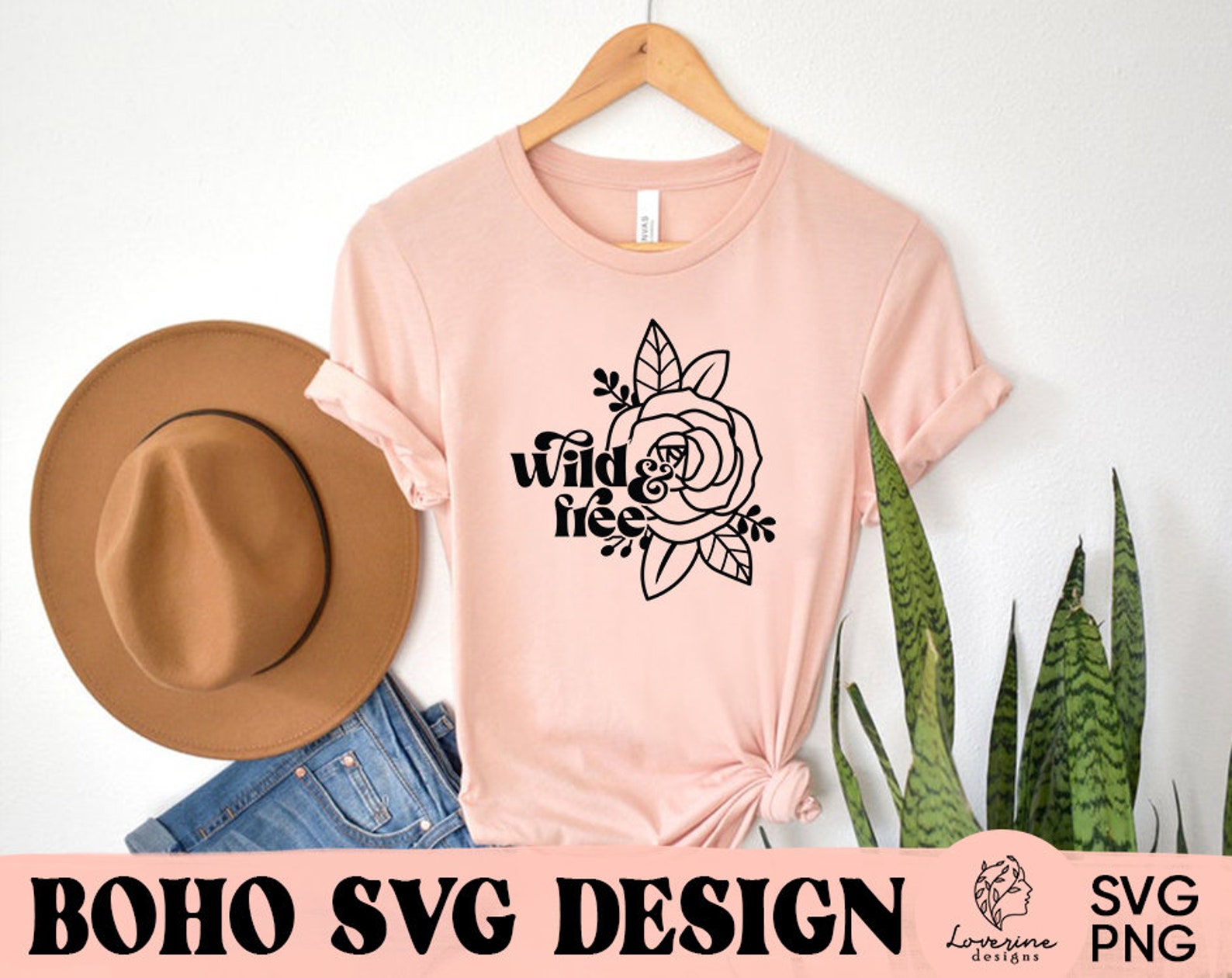Boho SVG Bundle, Celestial Moon, Wildflower Designs (digital Download ...