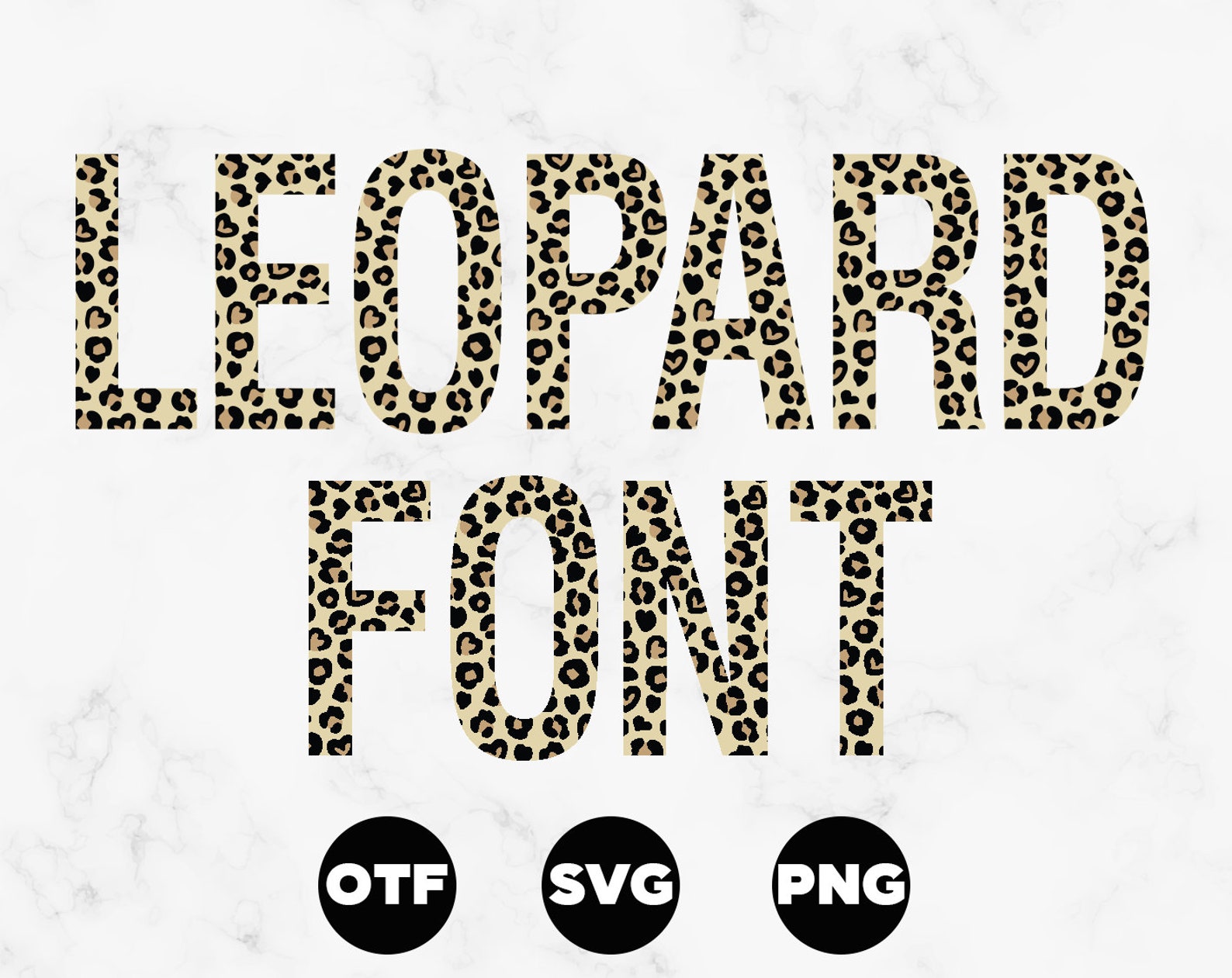 Leopard Font, Installable FONT OTF File, Leopard Letters SVG, Fonts for ...