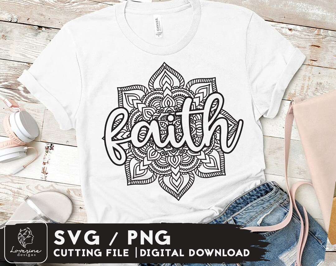 Faith Mandala SVG – Cricut, Silhouette Cut File (digital Download) - Etsy