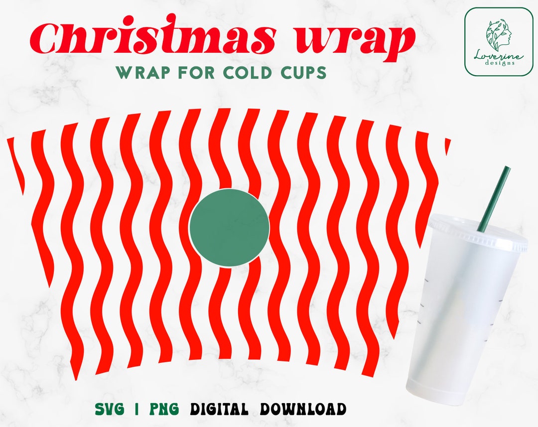 Christmas Cup Wrap SVG, 24oz Venti Cold Cup (digital Download) - Etsy