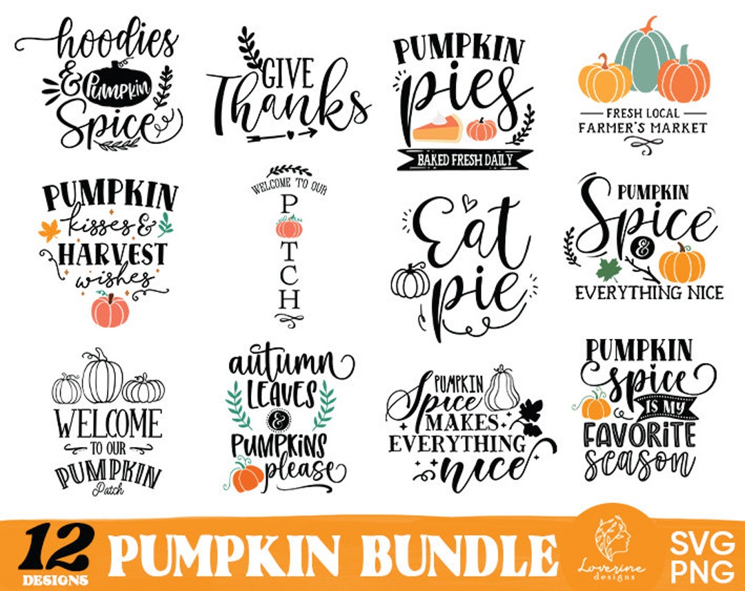 Thanksgiving Svg Bundle, Fall Svg, Happy Fall Svg, Autumn Svg Bundle ...