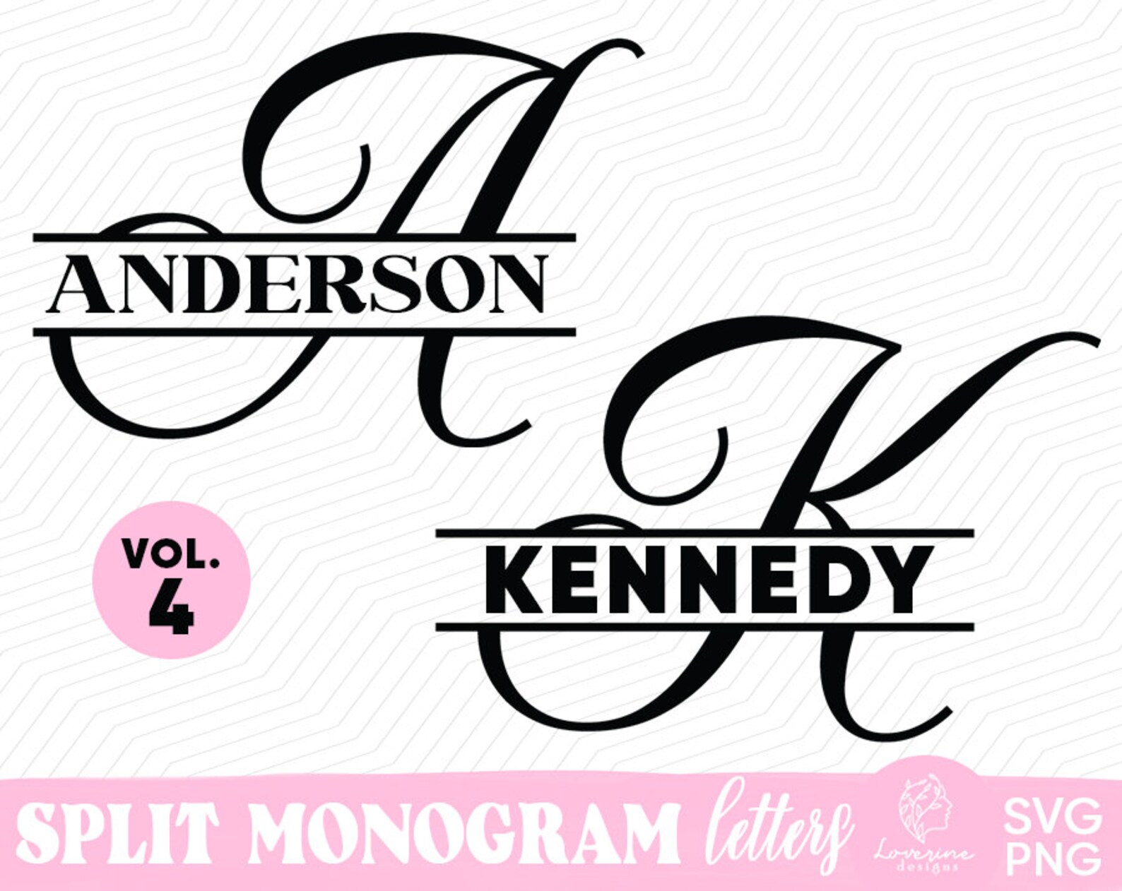 Split Monogram Alphabet SVG Fancy Split Monogram Alphabet SVG - Etsy