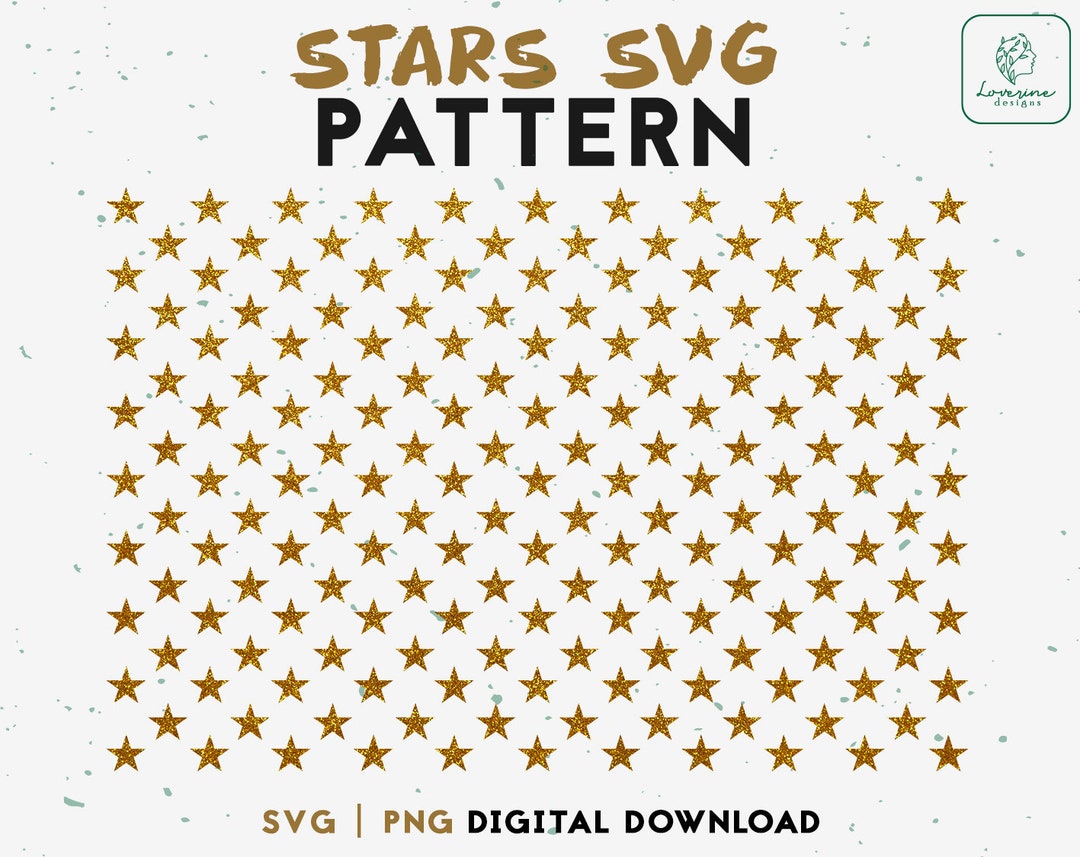 Stars SVG Stars Pattern Svg Design - Stars Svg Files for Cricut ...