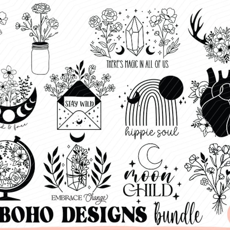 Boho Svg - Etsy