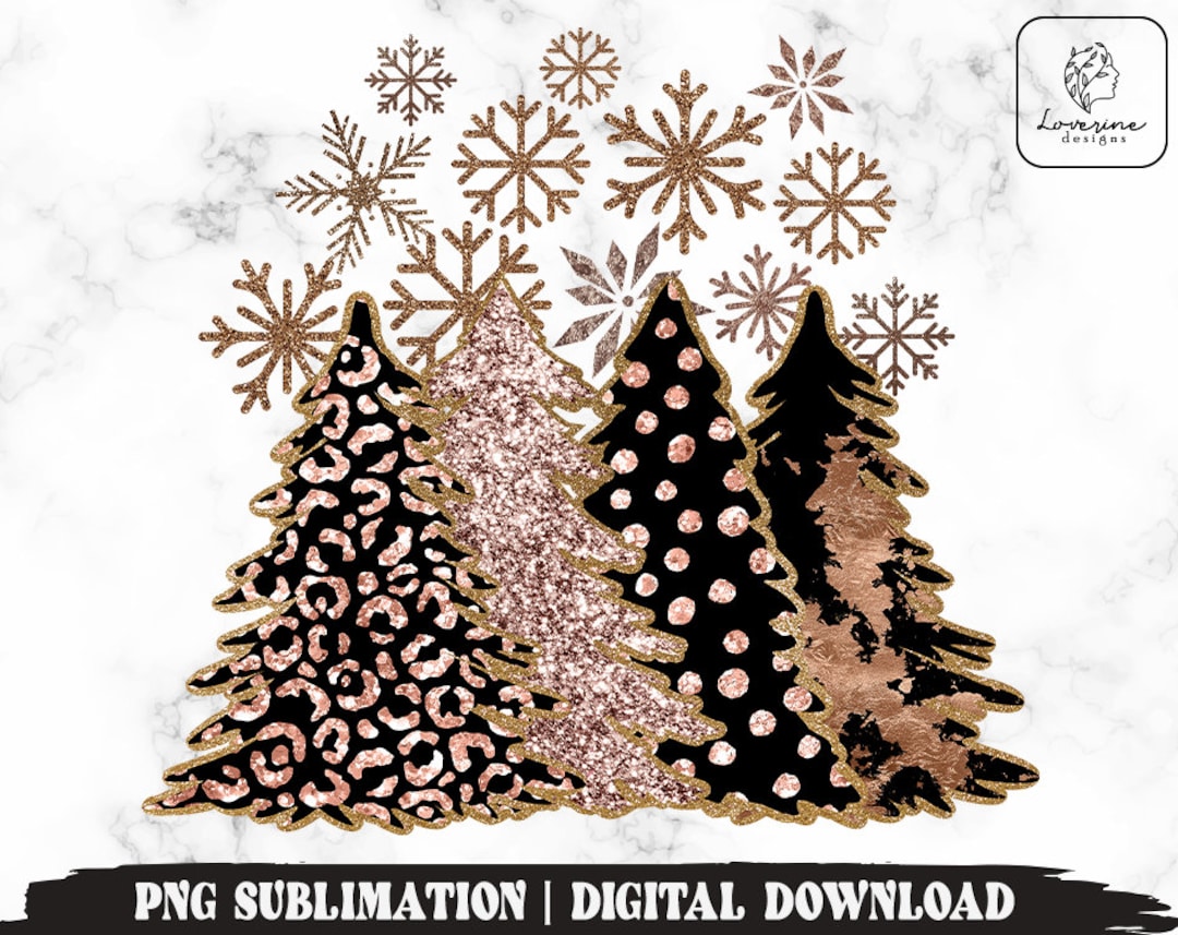 Leopard Christmas Tree PNG, Sublimation Design (digital Art) - Etsy