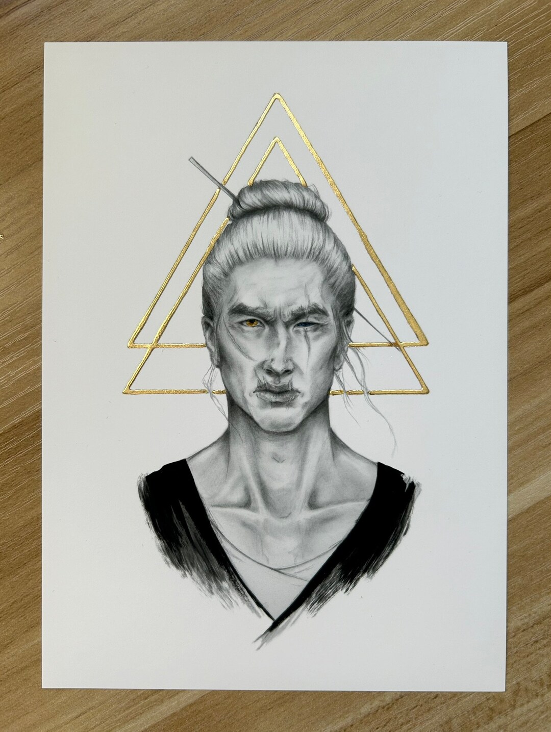 LIMITED EDITION Gold Leaf 5x7 Romulus Au Raa - Etsy