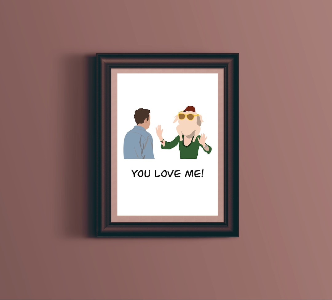 Minimal Friend Poster, Printable Friends Poster, Rachel With Turkey - Etsy