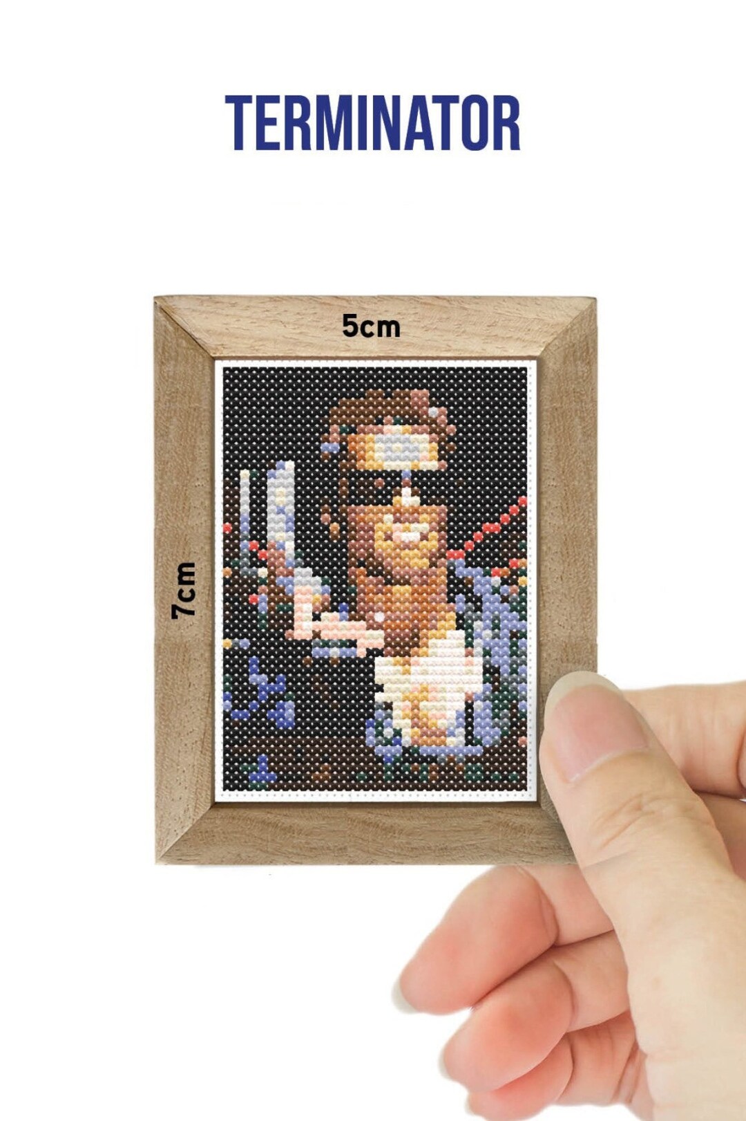 Terminator Movie Poster Cross Stitch Pattern, Downloadable Cross Stitch ...