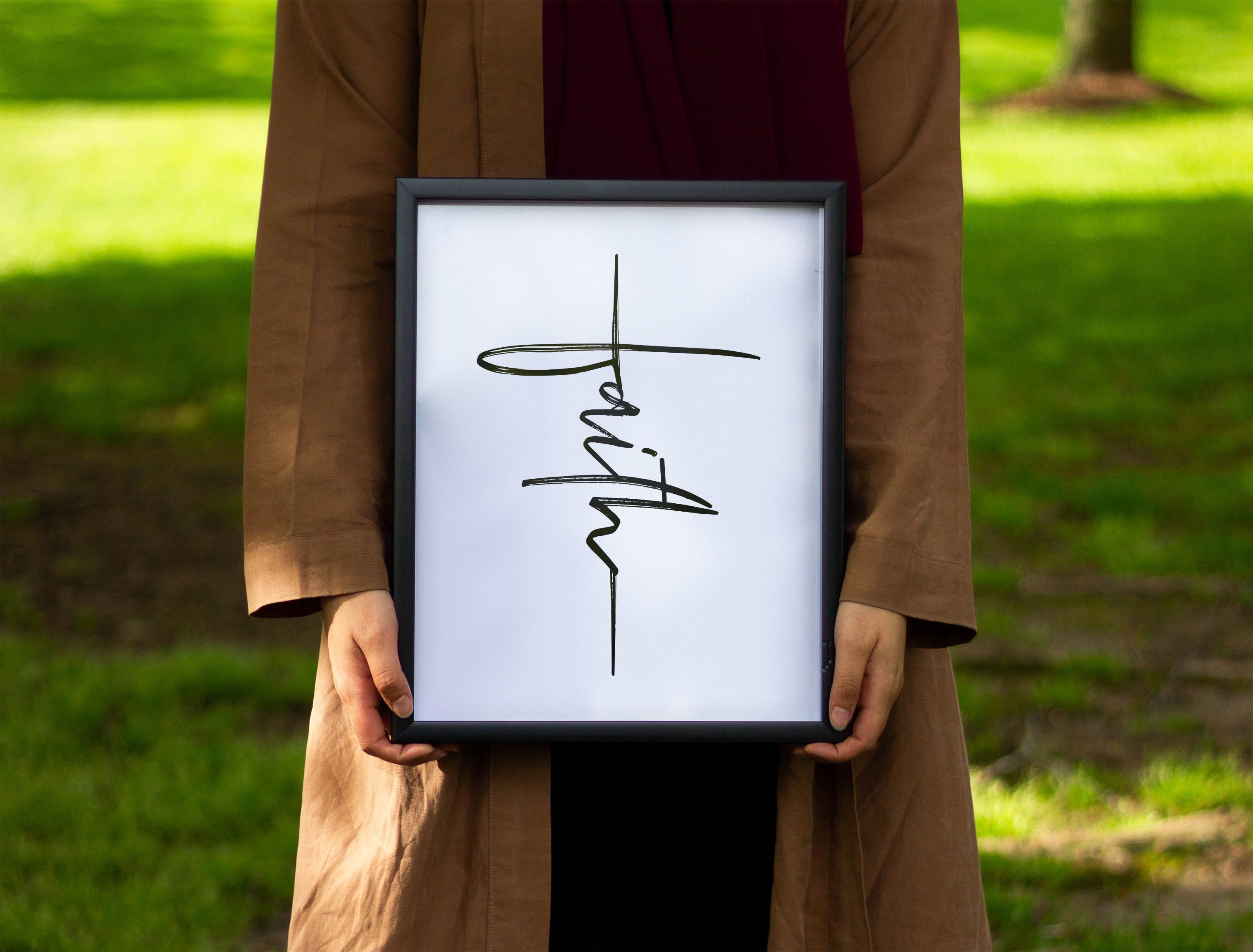 Faith Poster Printable Wall Art in 3 Different Sizes - Etsy España