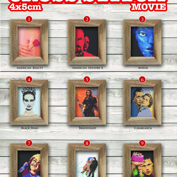 Movie Cross Stitch - Etsy