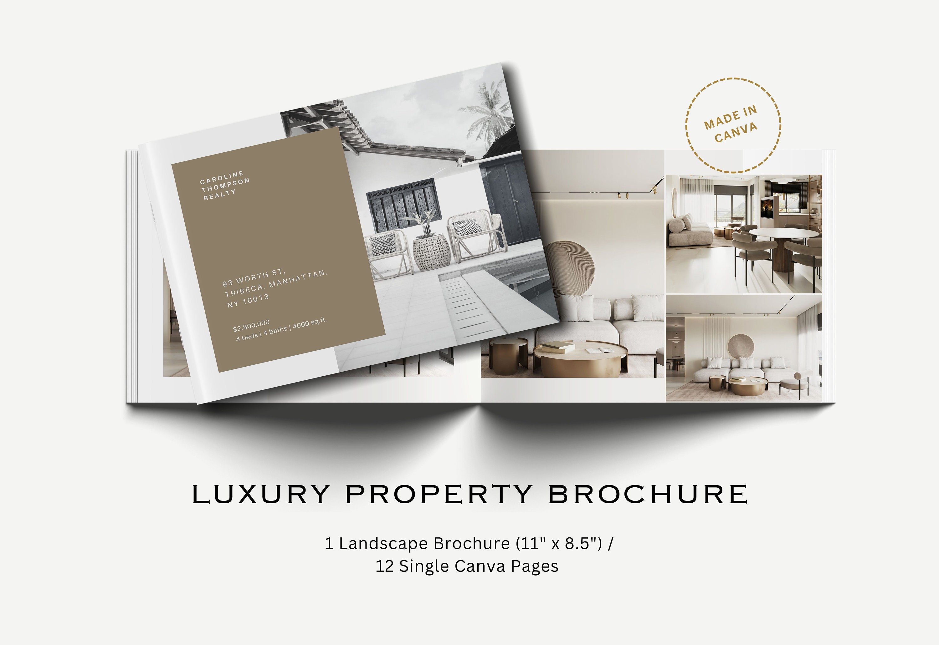 Luxury Property Brochure Real Estate Marketing Branding - Etsy