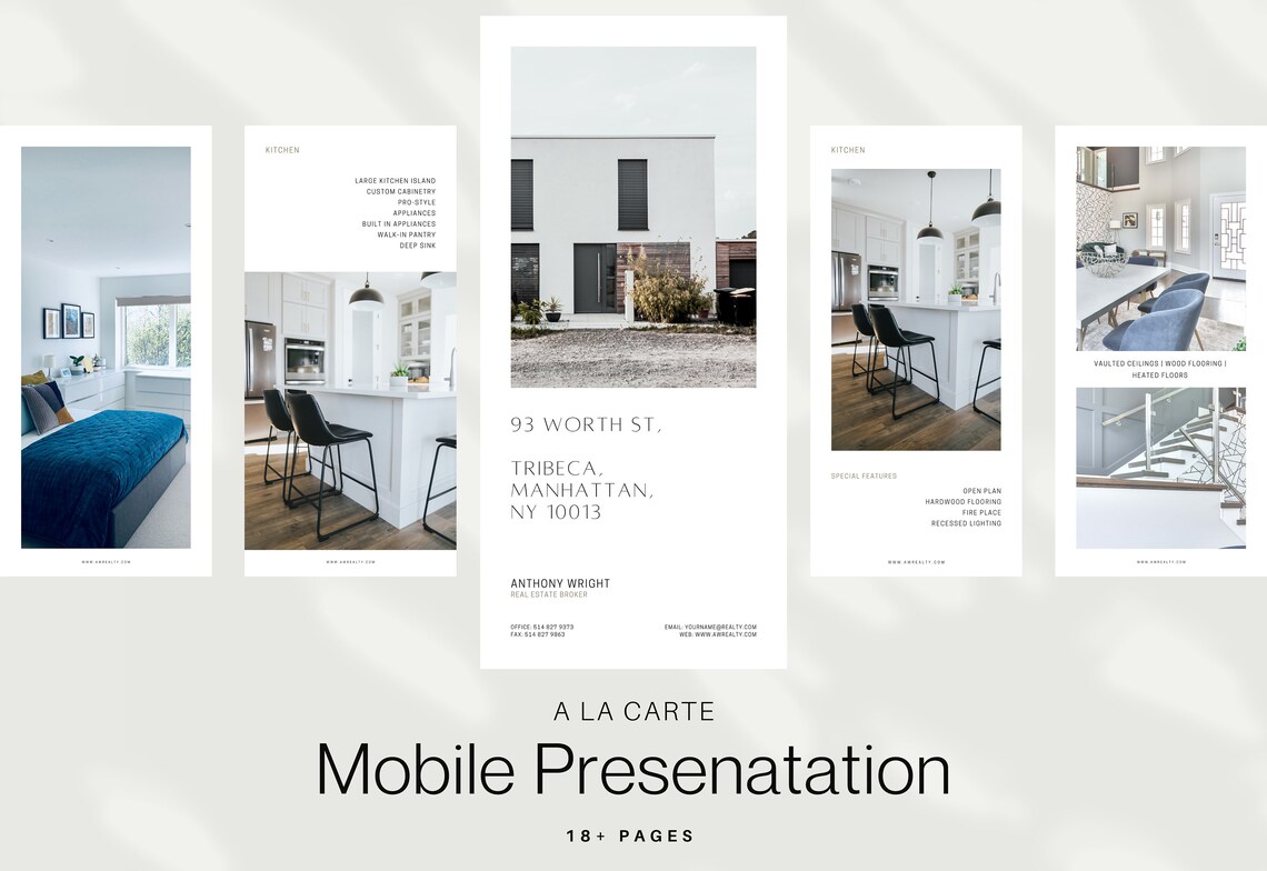Mobile Property Presentation PDF Digital Brochure Real - Etsy