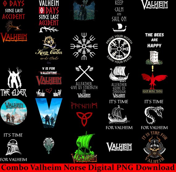 Combo Valheim Norse png Valheim logo SVG Video game logo | Etsy