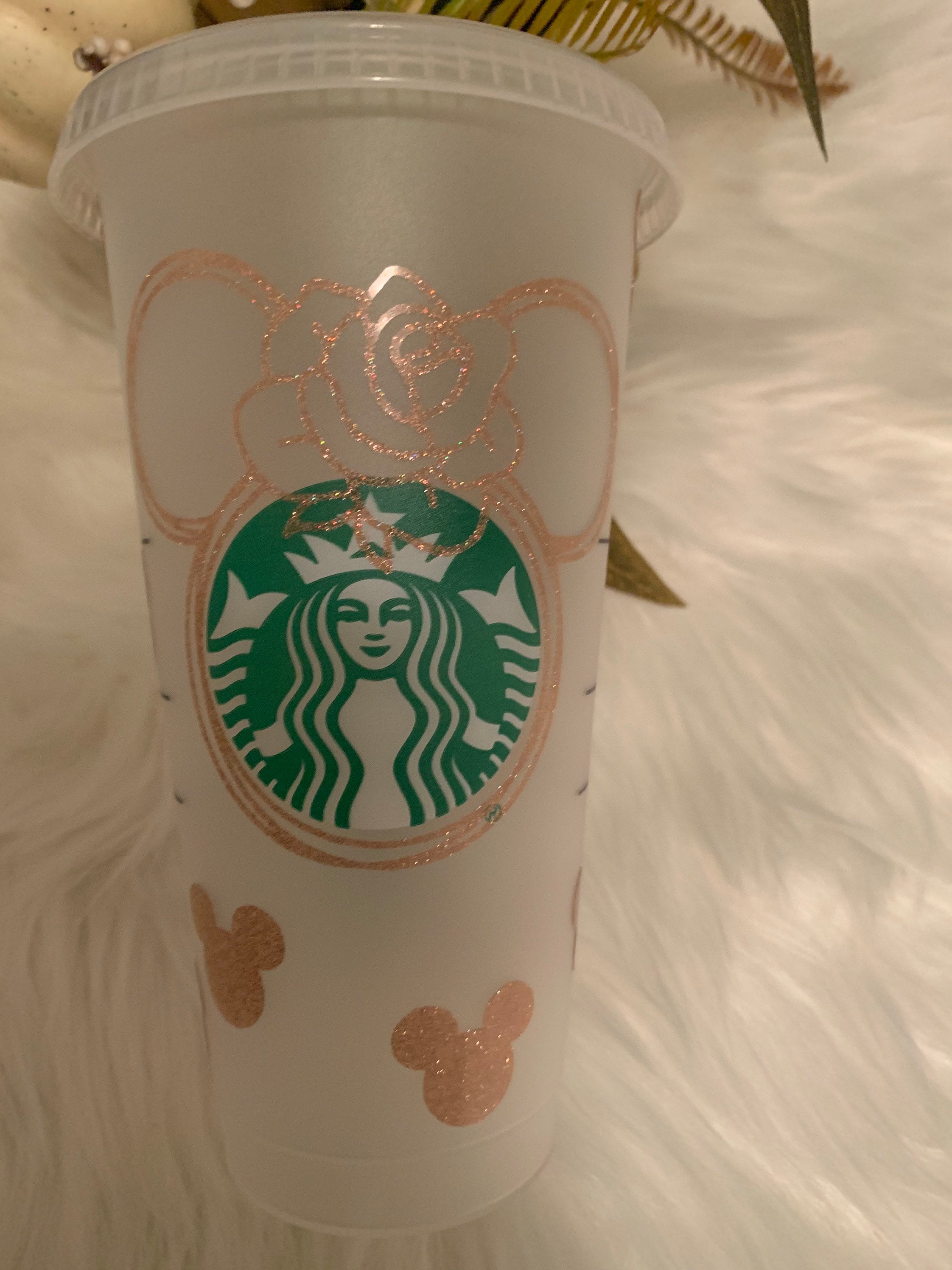 Minnie Mouse Inspired Starbucks Tumbler, Minnie, Mickey Starbucks Cup ...