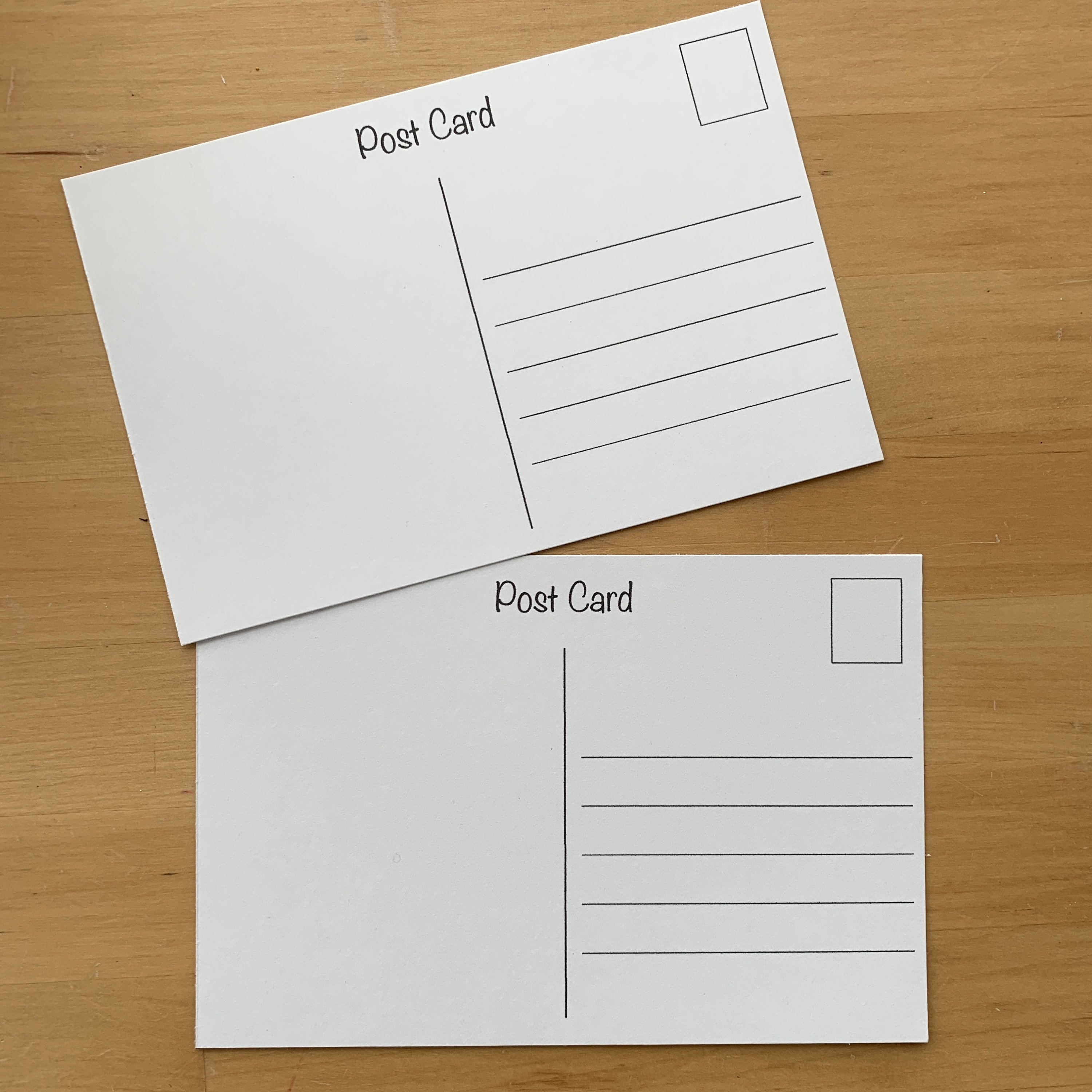 4 X 6 Blank Post Card Template Front and Back | Commercial Use ...