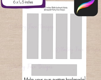 Blank 5 X 7 in Greeting Card Template for Procreate App | Commercial ...