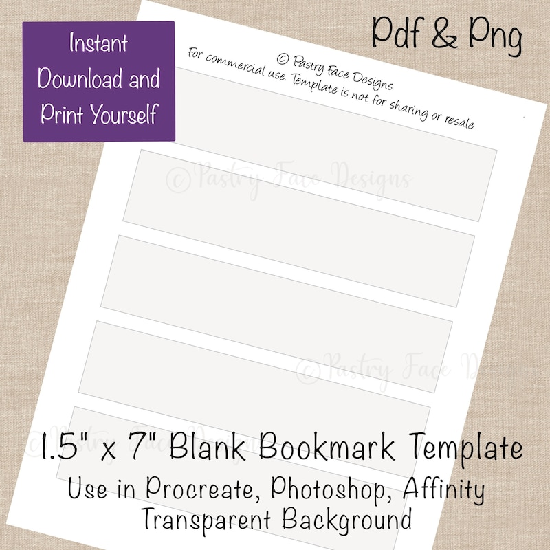 Bookmark Blanks - Etsy