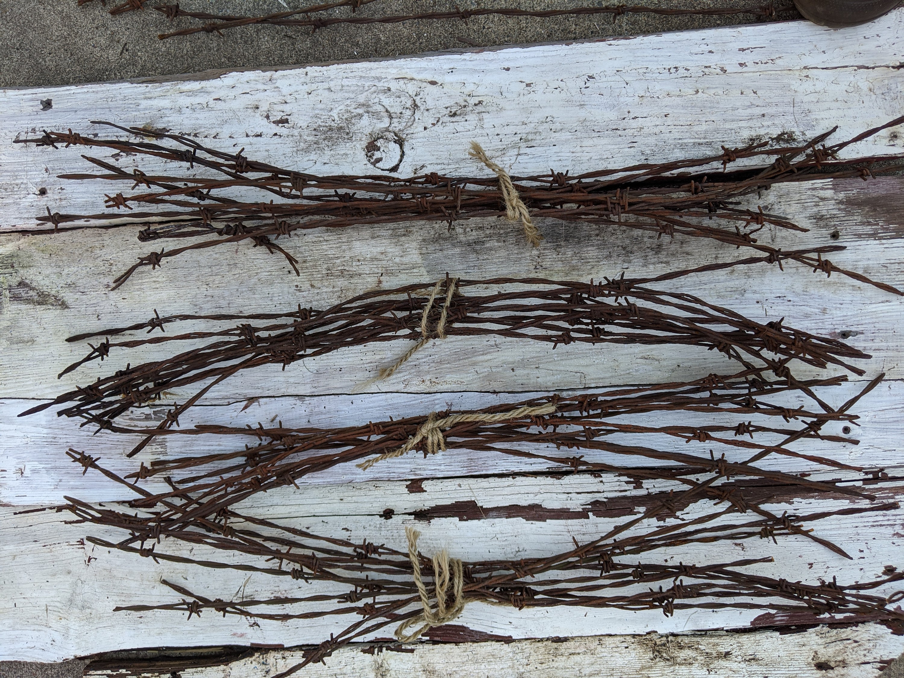 Rusty Barbed Wire 24 - Etsy
