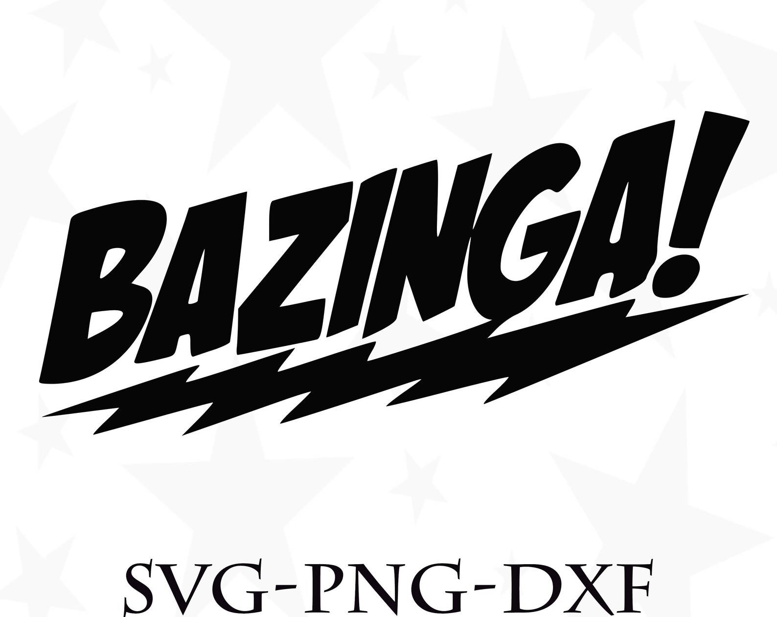 Bazinga logo svg png dxf Big Bang Theory svg pngdxf Big | Etsy