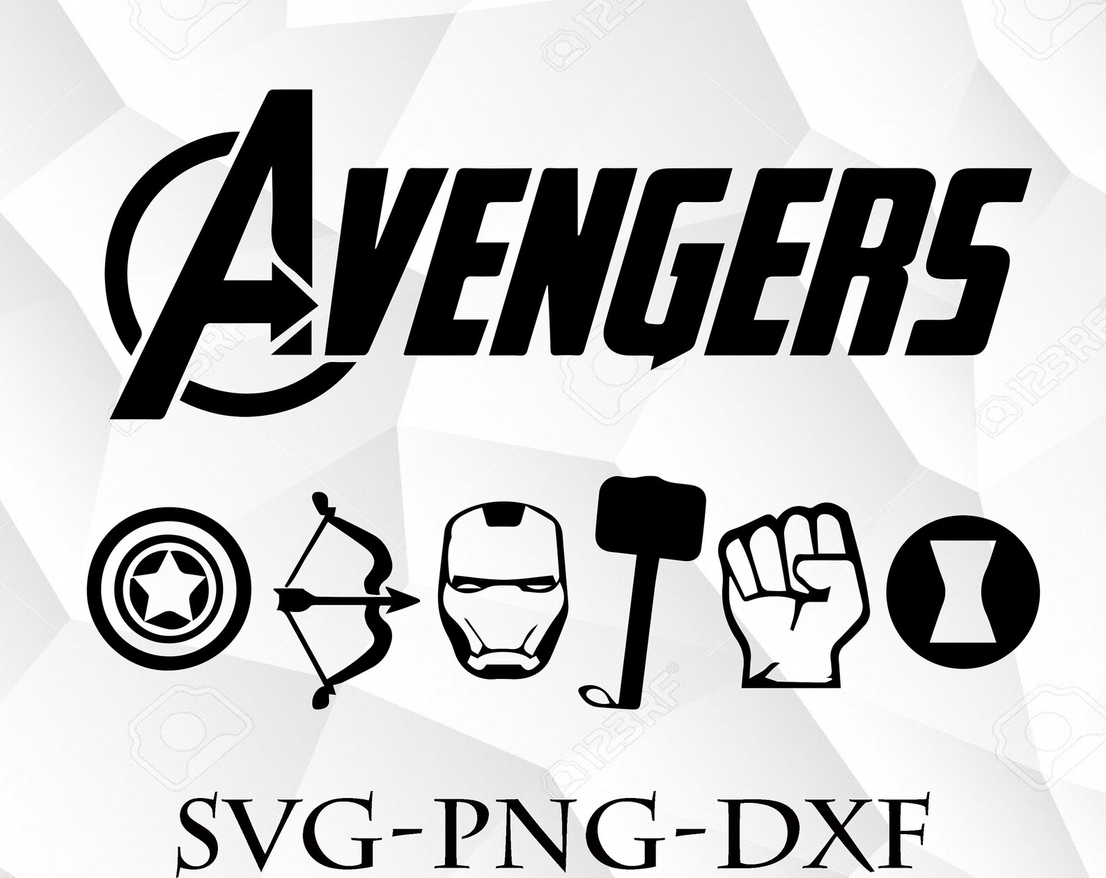 Avengers svg png dxf Marvel avengers svg png dxf Marvel | Etsy