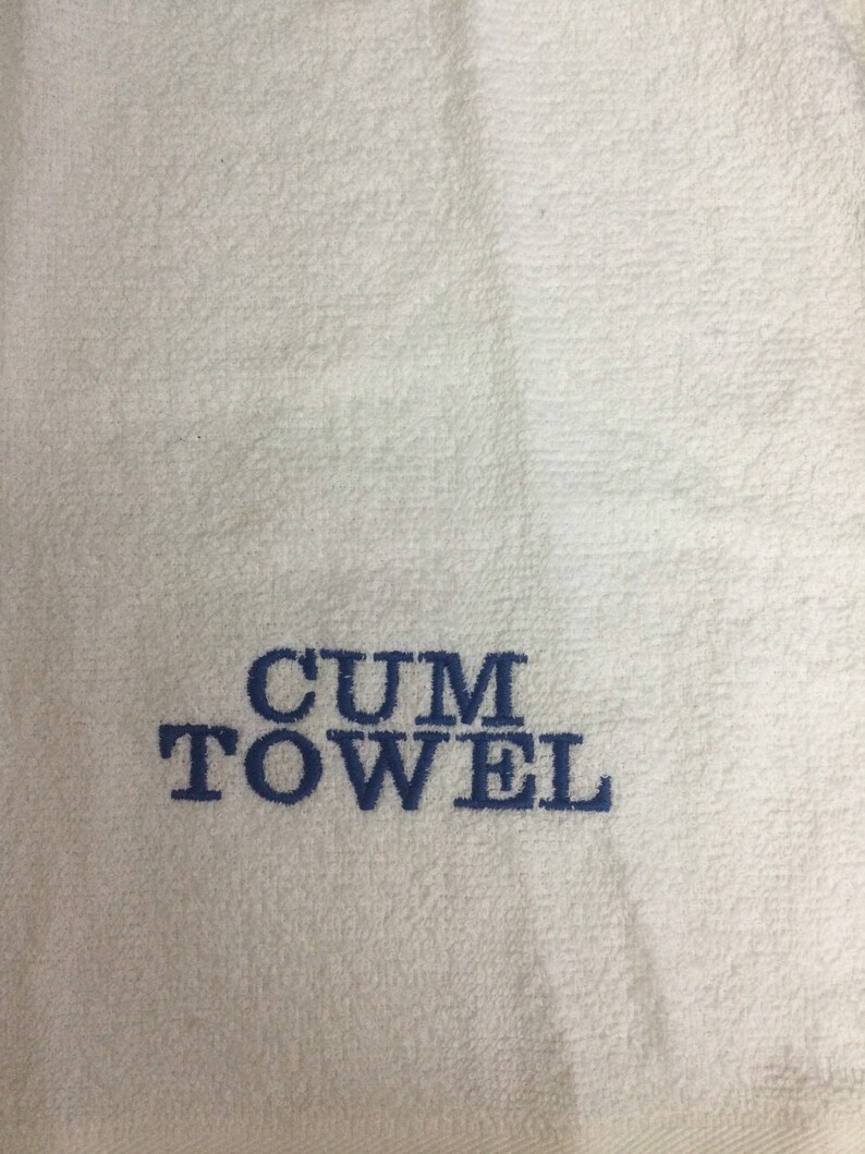 Embroidered Cum Towel With Free Embroidered Personalisation Etsy