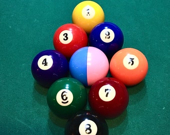Gender Reveal 8 Ball: Billiard Pool Ball (pink / Blue Confetti) - Etsy