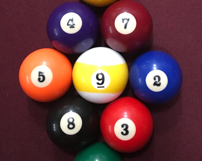 Gender Reveal 9 Ball Pool / Billiard Ball 9ball Design With Pink And/or ...