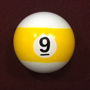 Gender Reveal (9 Ball) - Pool / Billiard Ball - 9ball Design With Pink ...