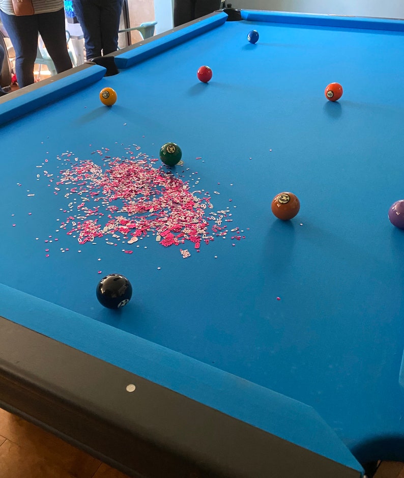 Gender Reveal 9 Ball Pool / Billiard Ball 9ball Design With Pink And/or ...