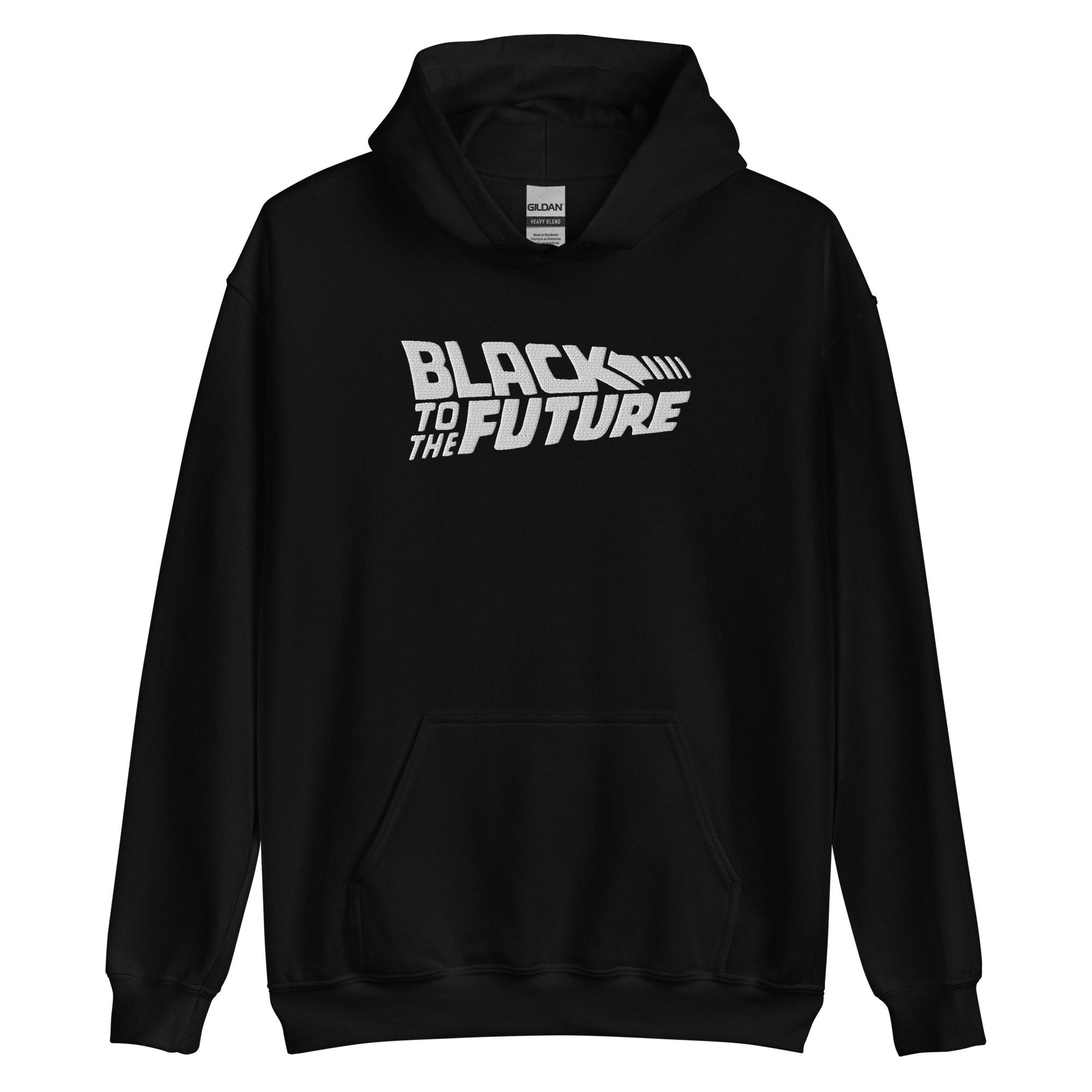 Black to the Future Hoodie - Etsy