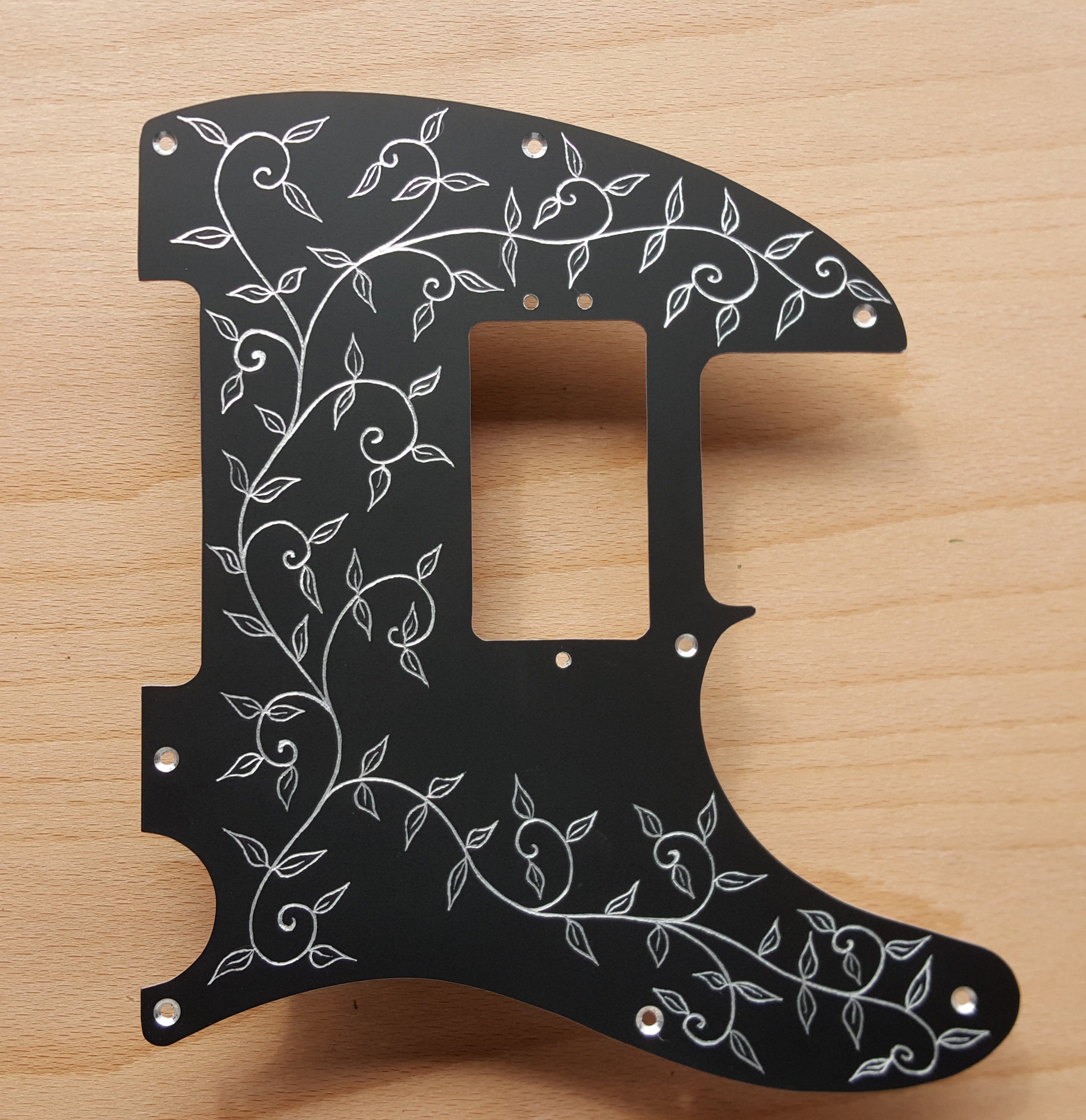 Telecaster Engraved Pickguard and Control Plate Humbucker - Etsy