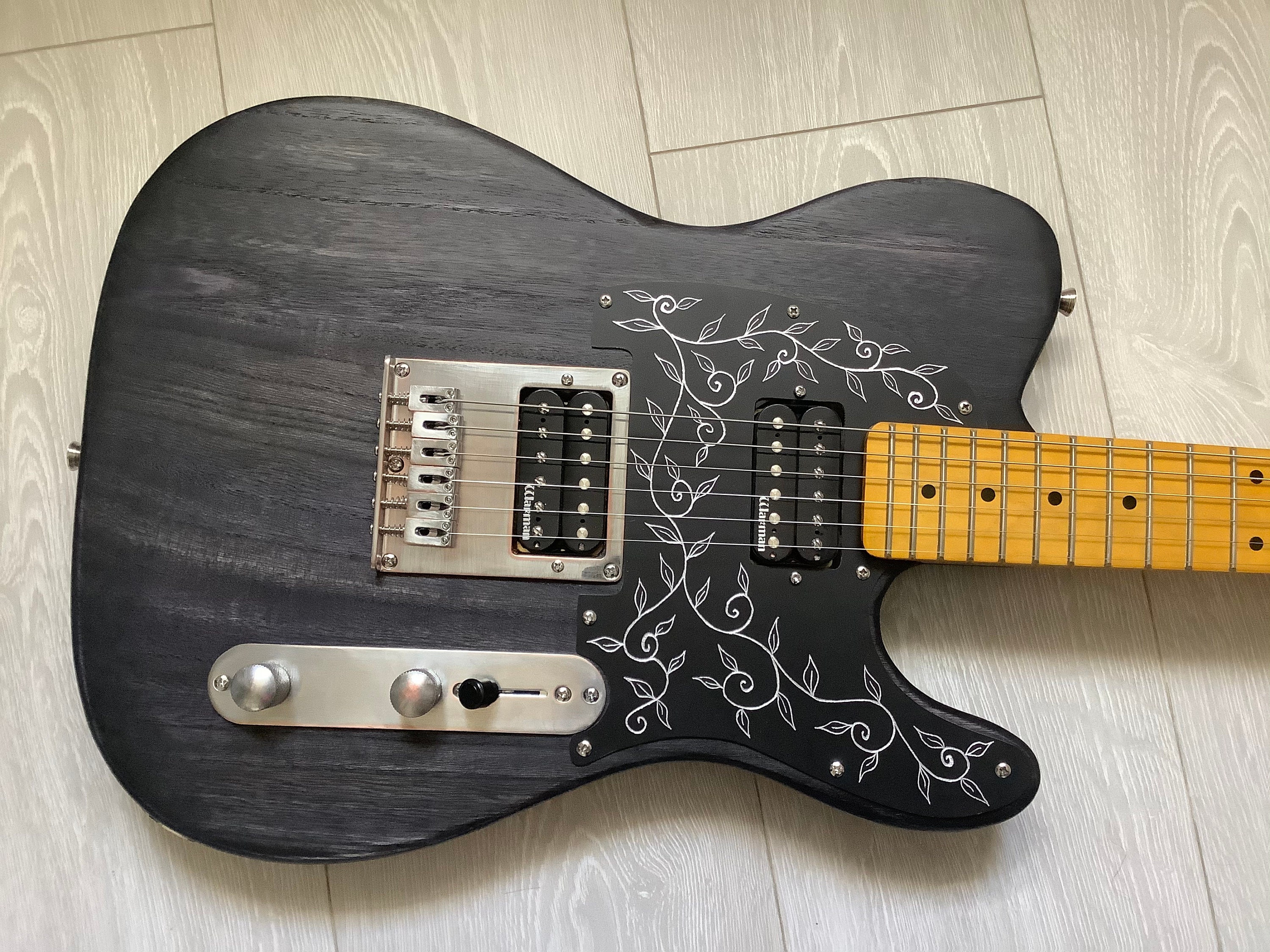Engraved Telecaster Pickguard Humbucker Version Hand Formed and Hand ...